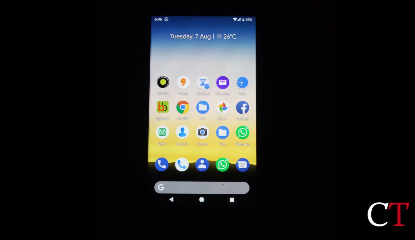 android pie screen | Candid.Technology