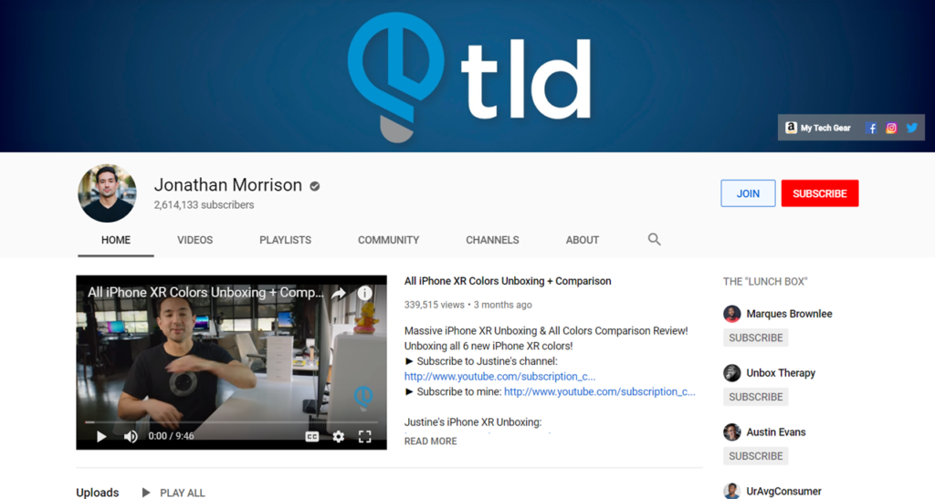 Top 11 tech channels on YouTube 2019