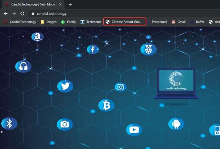 How to restart Chrome without losing tabs?