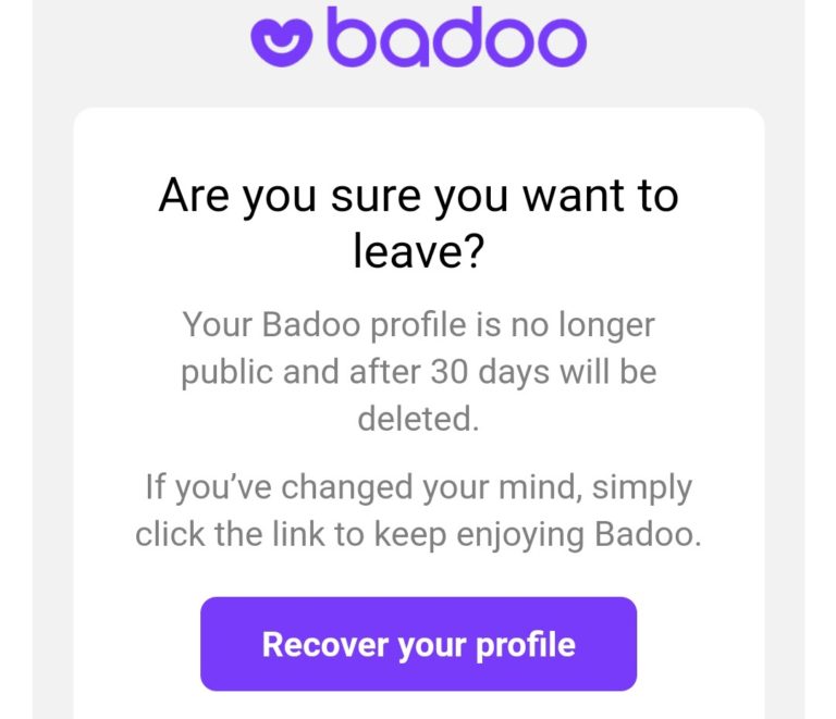 How to deactivate or delete your Badoo account?