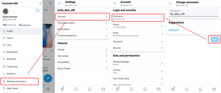 How to change your Twitter handle (username)?