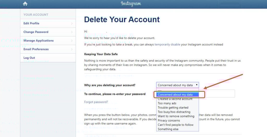 How to delete your Instagram account permanently?