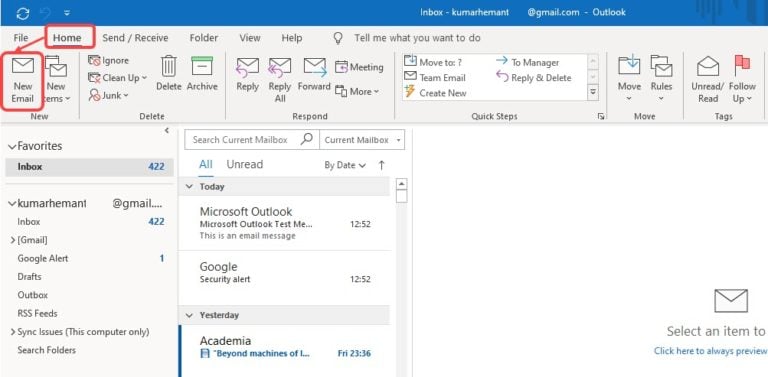 How to schedule an email in Outlook?