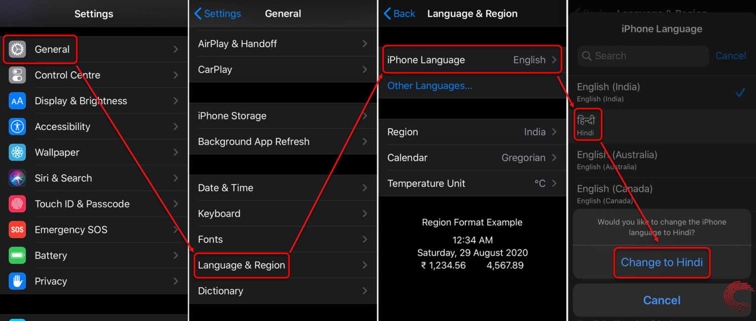 How to change the language on your iPhone?