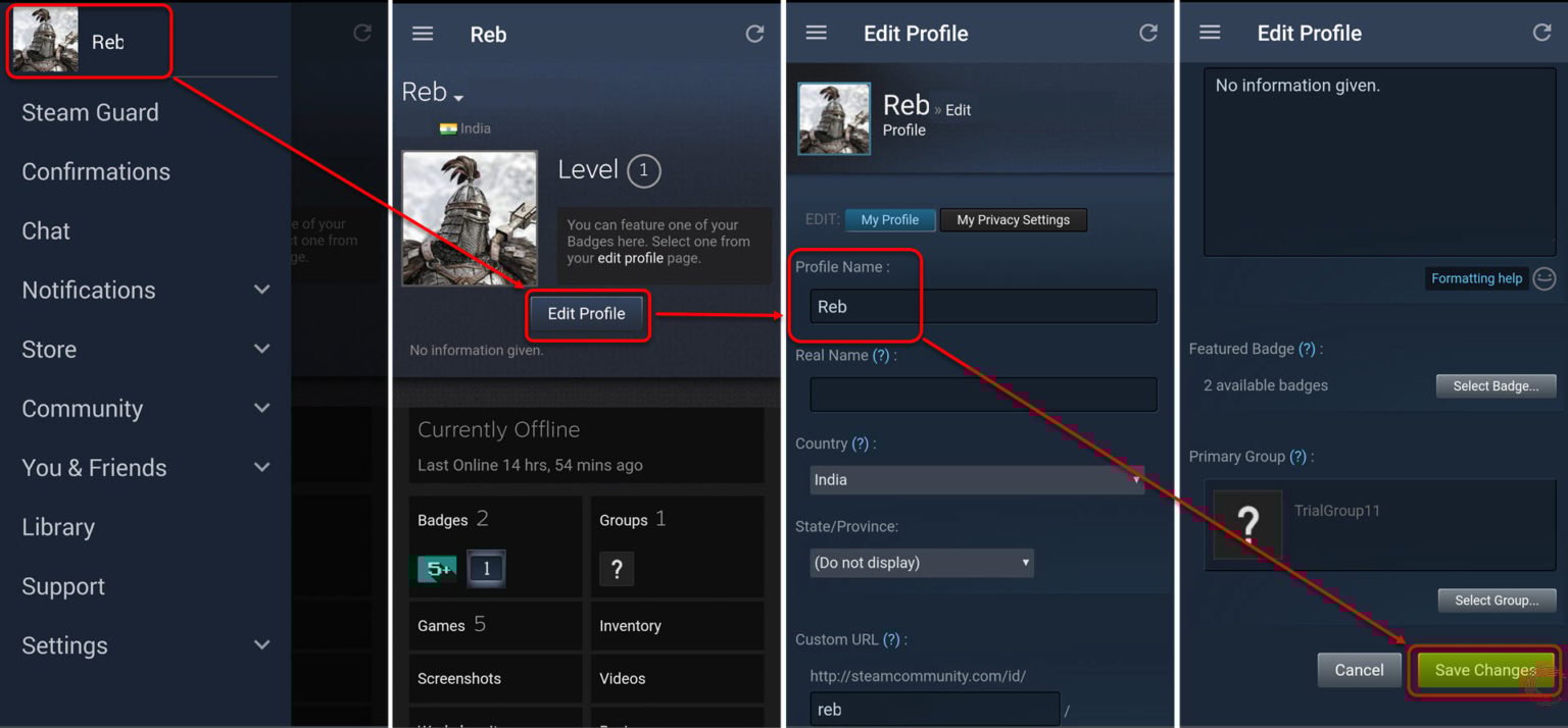 How to change your Steam account name?