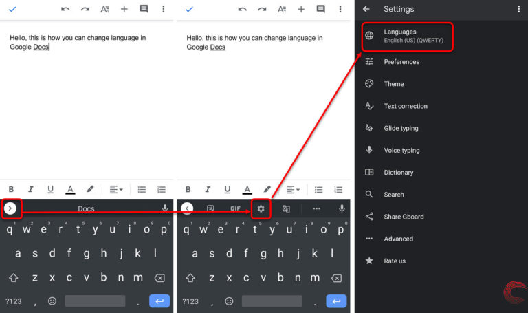 How to change the language in Google Docs?