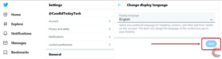 How to change the language on Twitter? | Candid.Technology