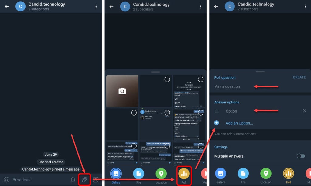 How to create a poll in Telegram?