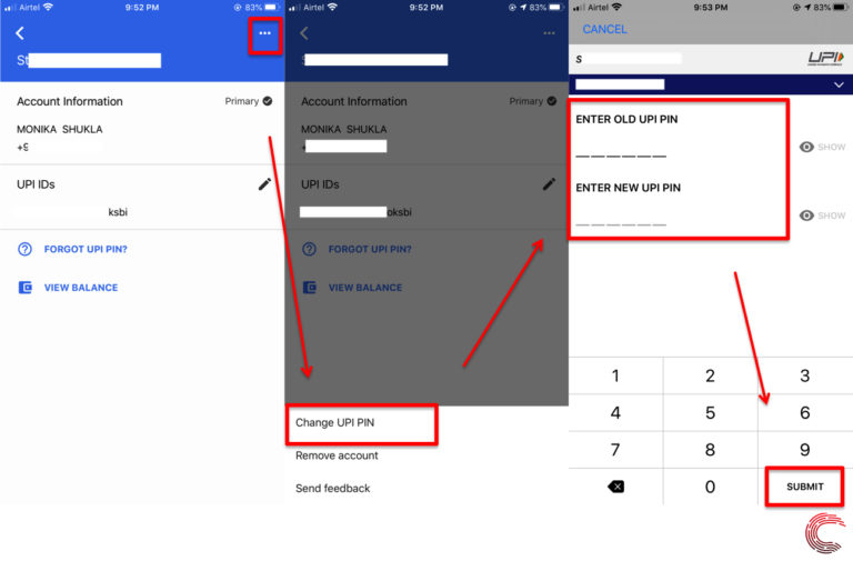 How to change and reset the UPI PIN in Google Pay?