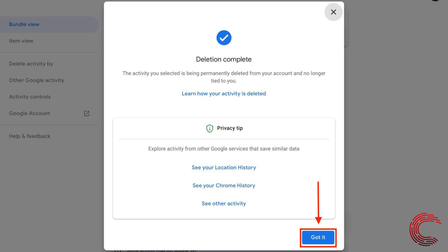 How to delete the transaction history on Google Pay?