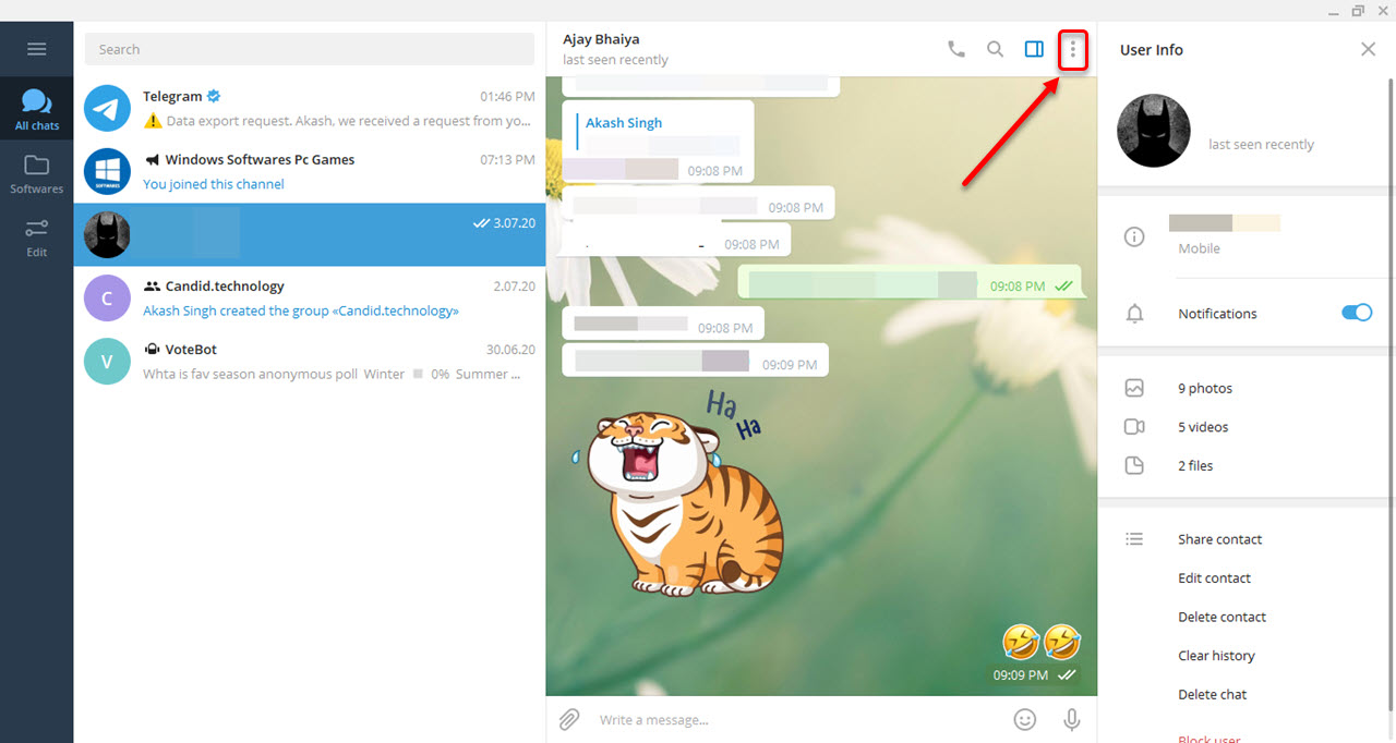 How to backup Telegram chats?