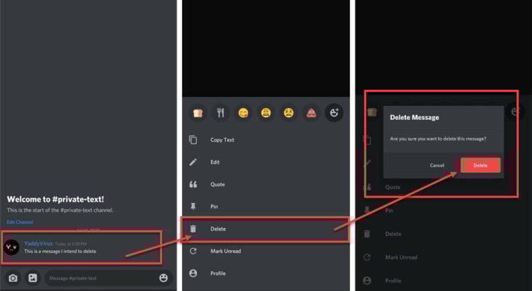 How to delete messages in Discord?
