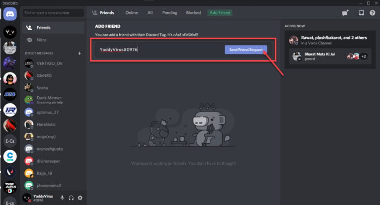 How to add friends in Discord?