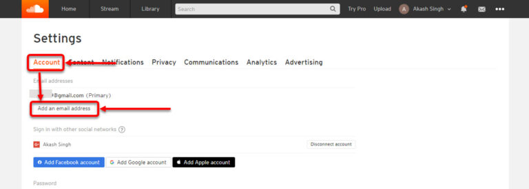 How to change the email on SoundCloud?