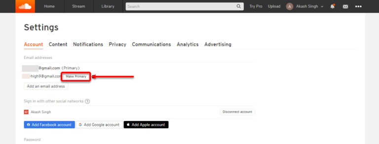 How to change the email on SoundCloud?