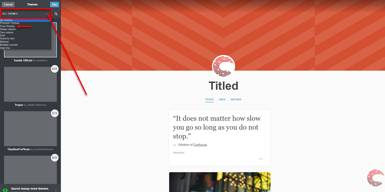 How to change your Tumblr theme?