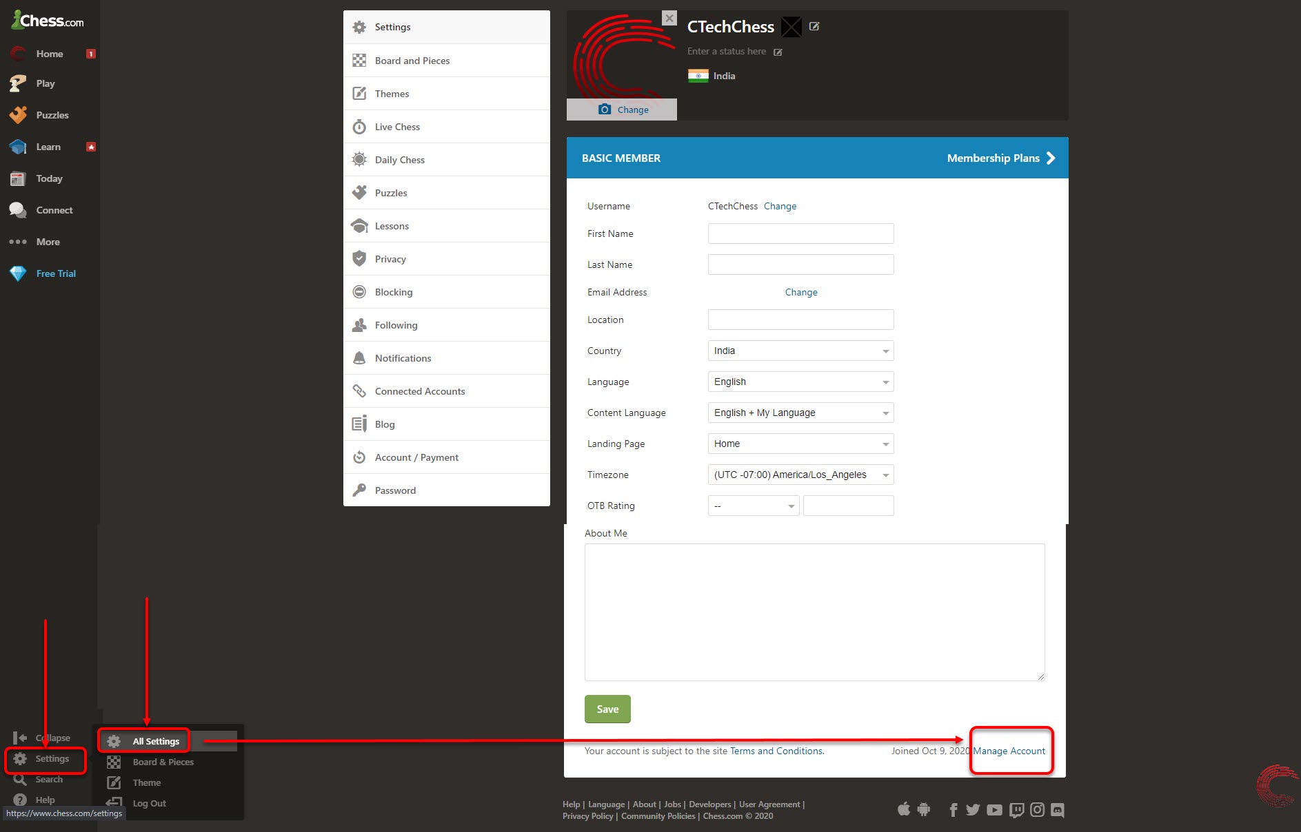 How to delete your account on Chess.com?
