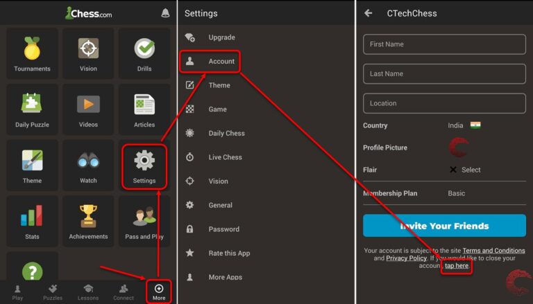 How to delete your account on Chess.com?
