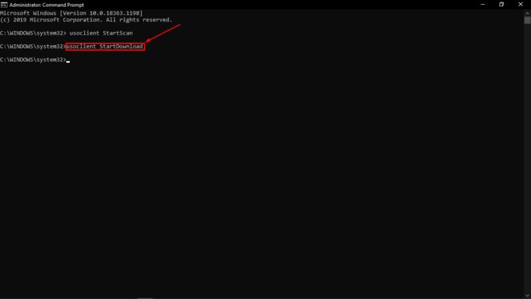 How to update Windows 10 from Command Line and Powershell?
