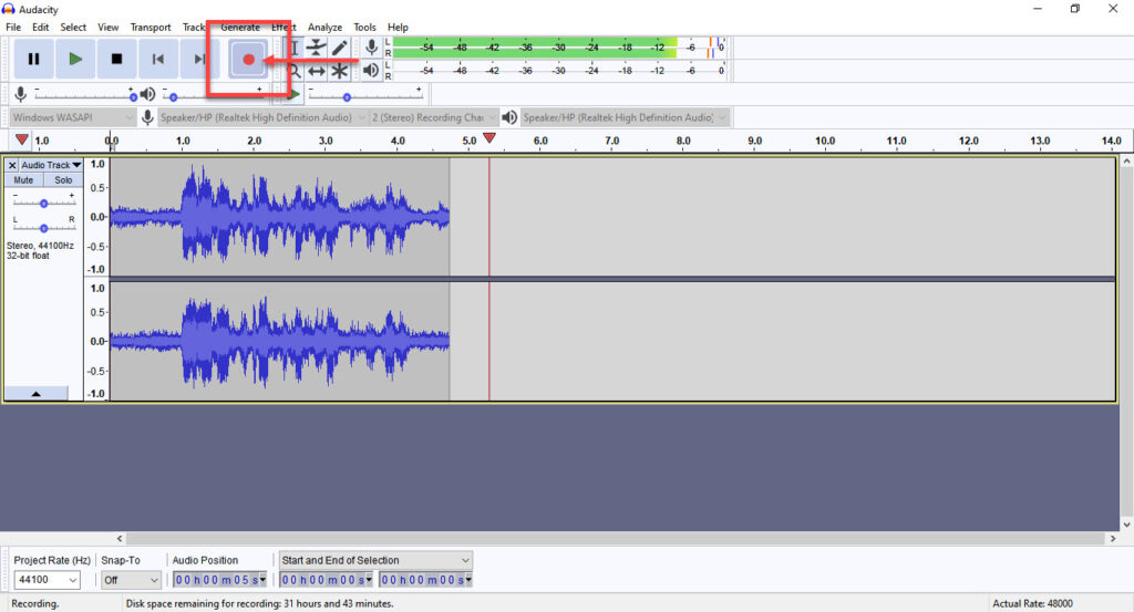 How To Record Desktop Audio Using Audacity 