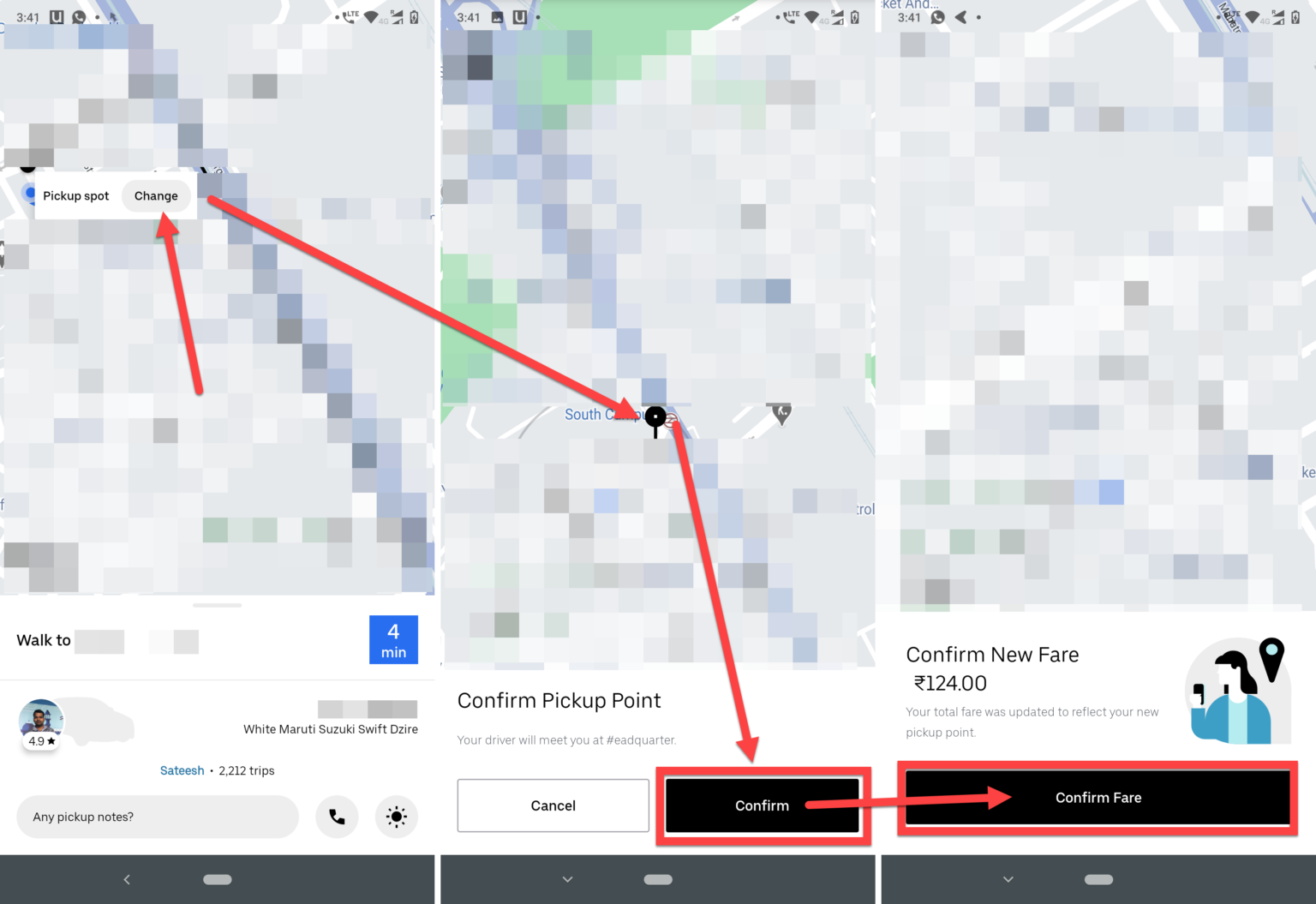 How to change your location in Uber?