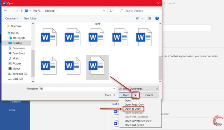 How to make a copy of a Word document? | Candid.Technology
