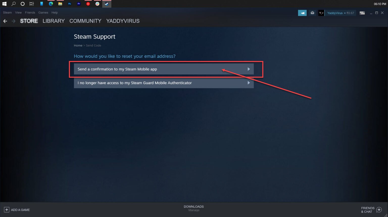 How to change your Steam email?