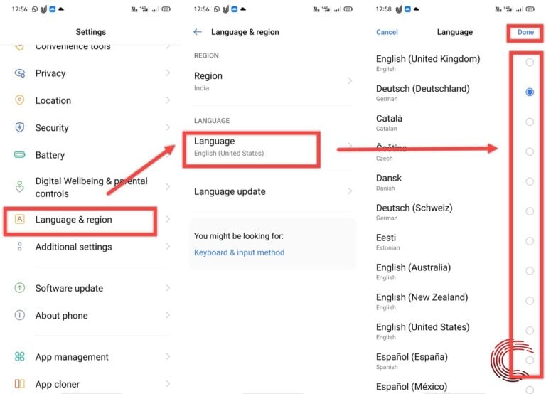 How to change the language in WhatsApp?