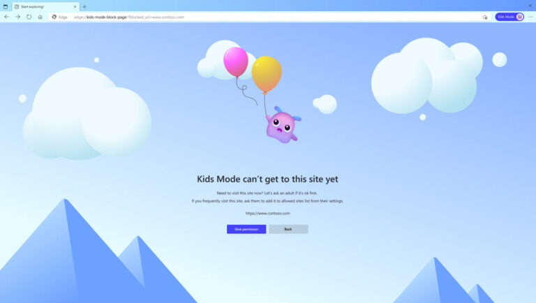 Microsoft introduces Kids mode for Edge