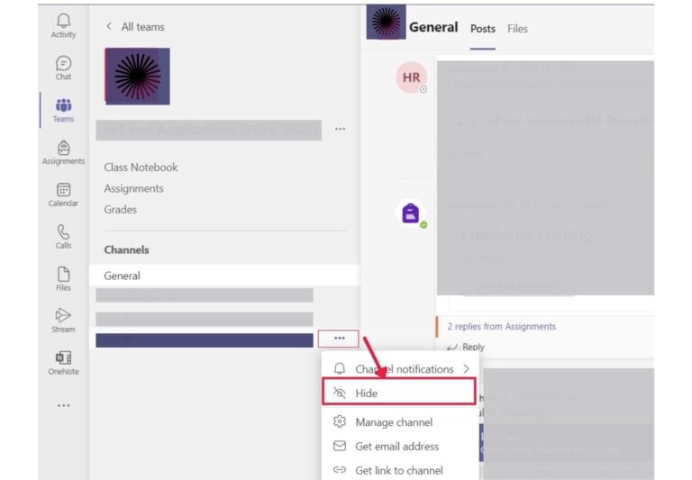 How to hide teams in Microsoft Teams?
