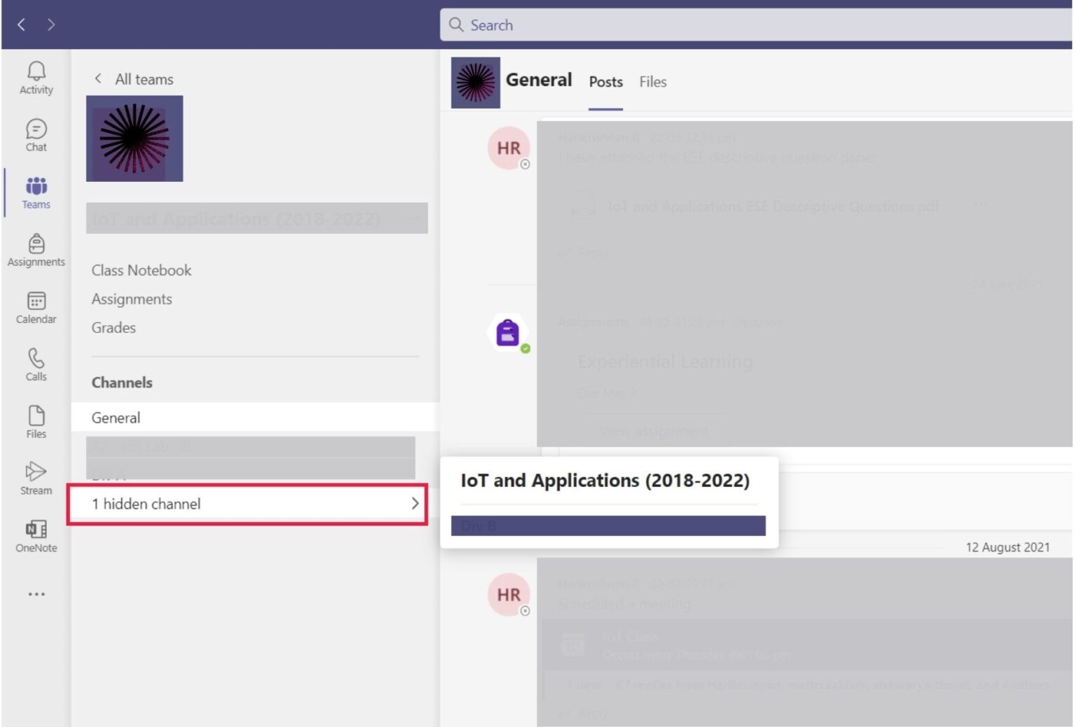 How to hide teams in Microsoft Teams?