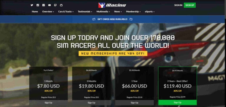How much does iRacing cost? Is it a viable proposition?
