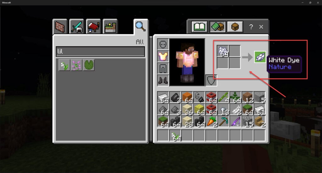 How to get white dye in Minecraft?