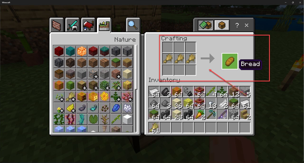 How to make bread in Minecraft?