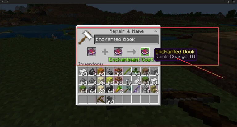 What does Quick Charge do in Minecraft?