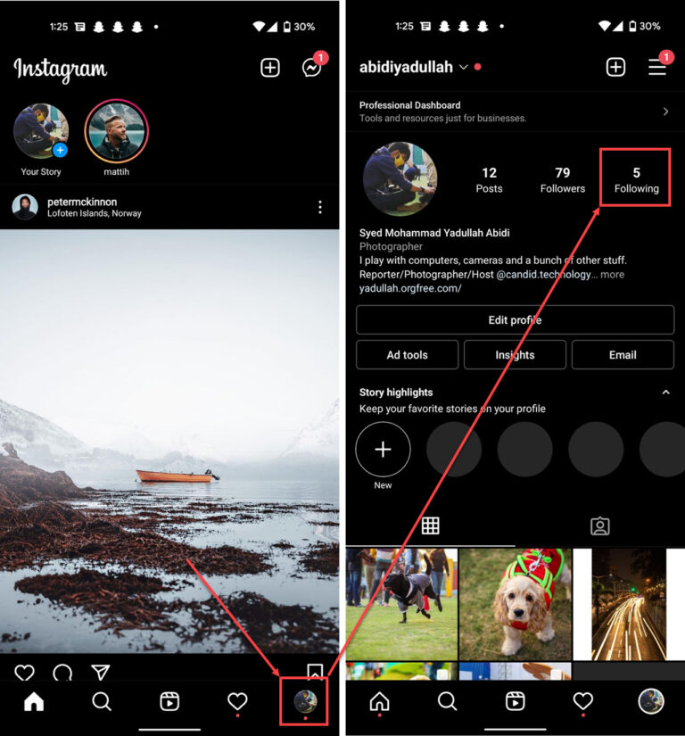 How to see who someone recently followed on Instagram?