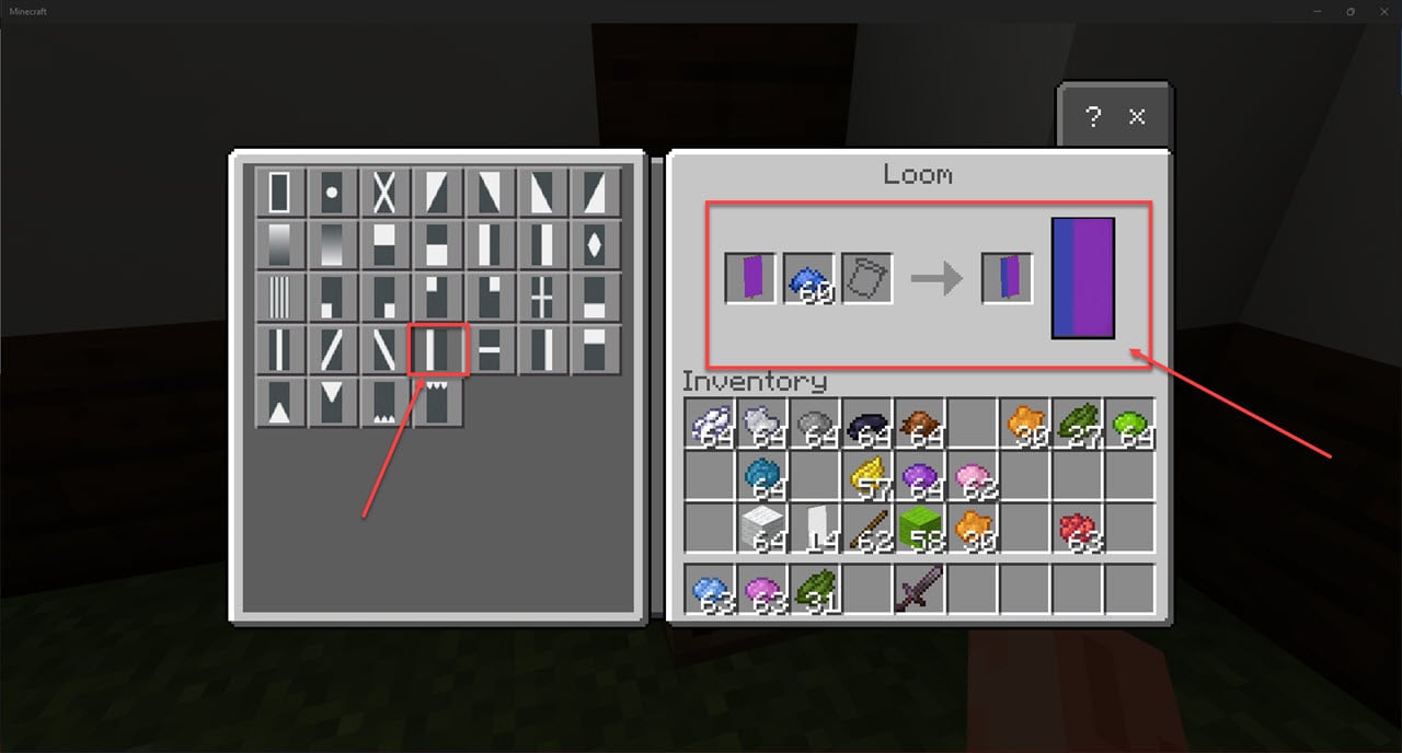 How to make pride flag in Minecraft?