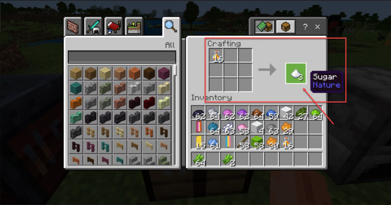 How to make sugar in Minecraft?