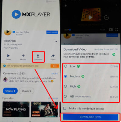 How to download MX Player web series?