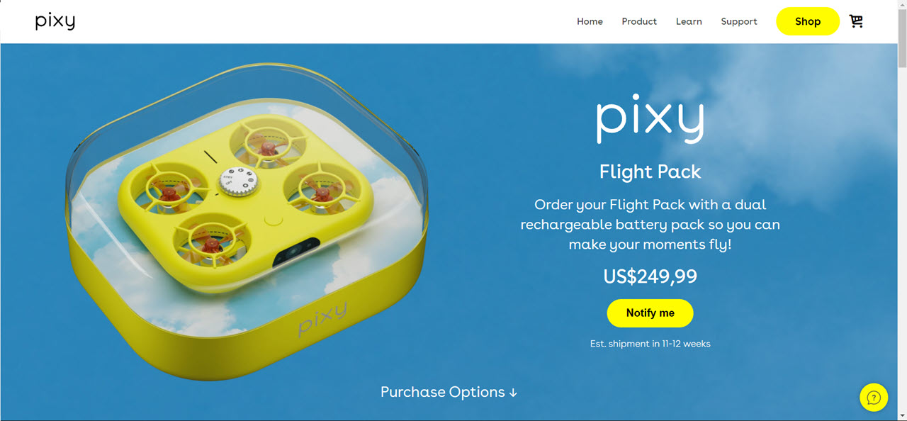 Snapchat's second hardware device is a mini drone called Pixy