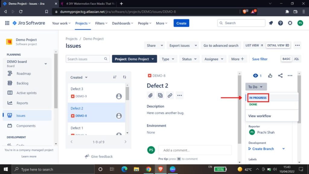 How To Change The Status In Jira 