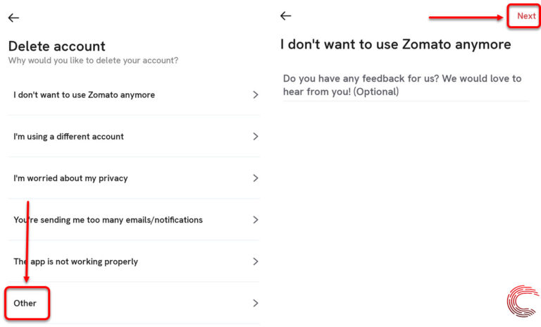 How to delete your Zomato account?