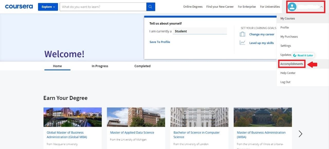 How to add a Coursera certificate to LinkedIn?