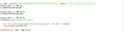How to fix the ‘OverflowError: Math range error’?