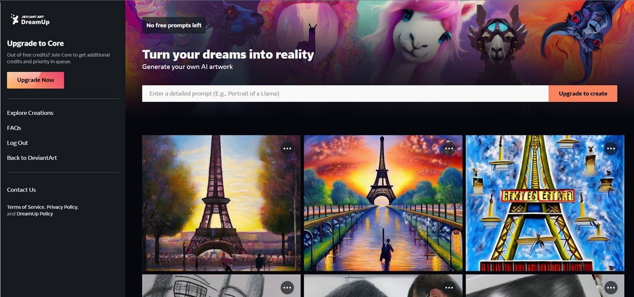 DeviantArt announces DreamUp: AI-based text-to-image generator