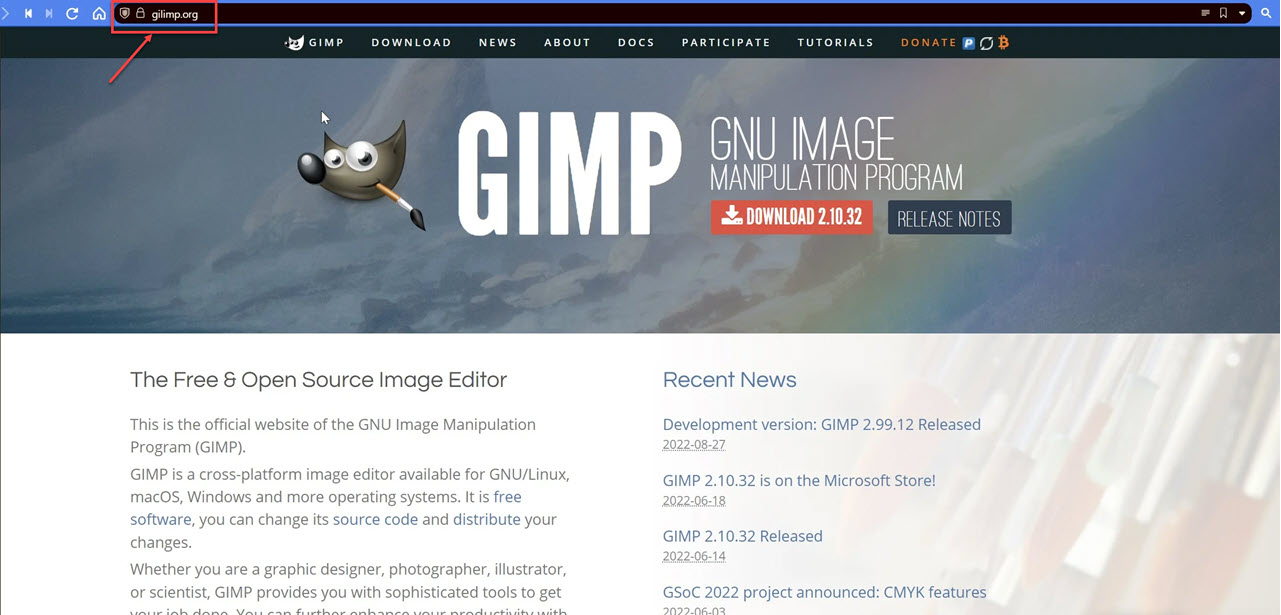 GIMP ad on Google found serving VIDAR malware