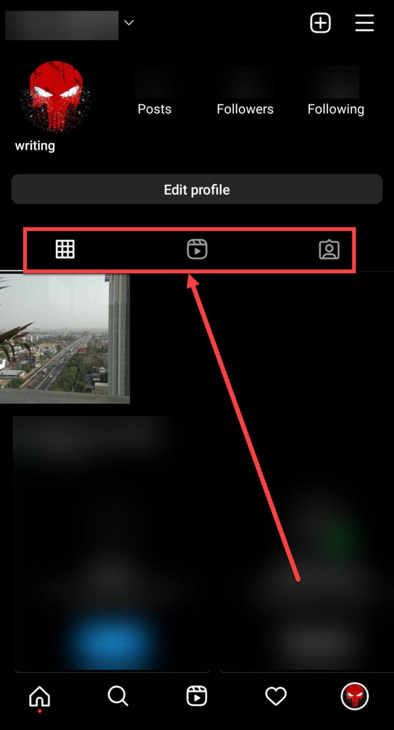 What do the Instagram icons mean?