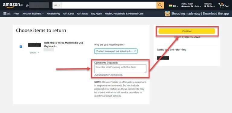 How to request a refund on Amazon?