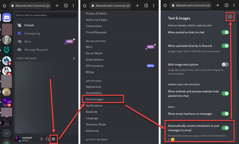 How to turn off auto emoji on Discord?