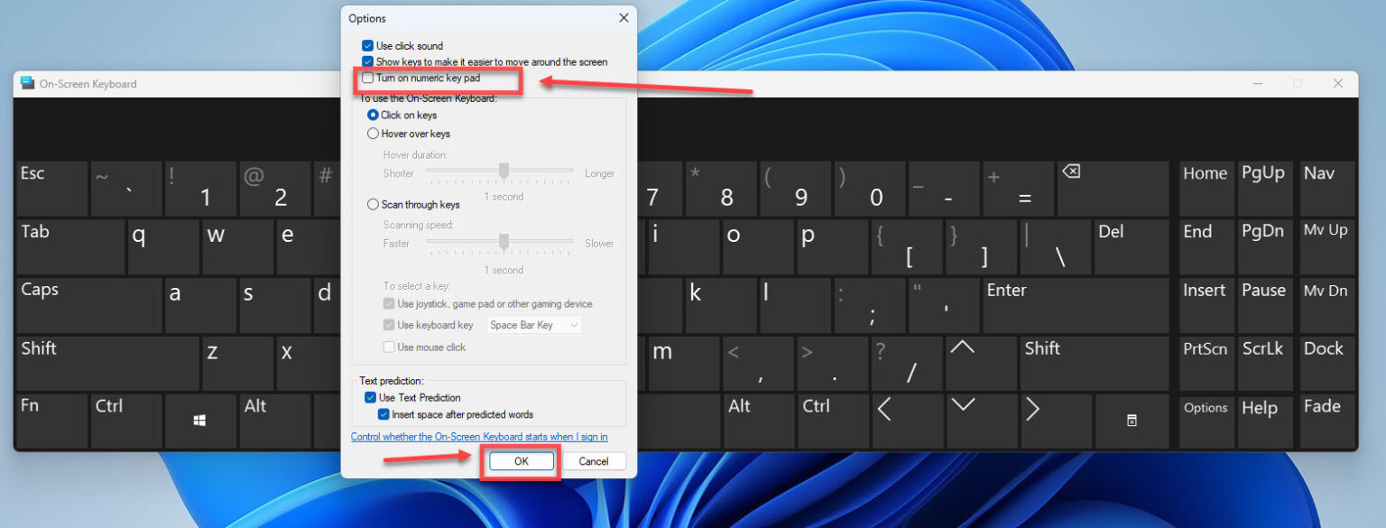 How to unlock keyboard on Dell laptop?